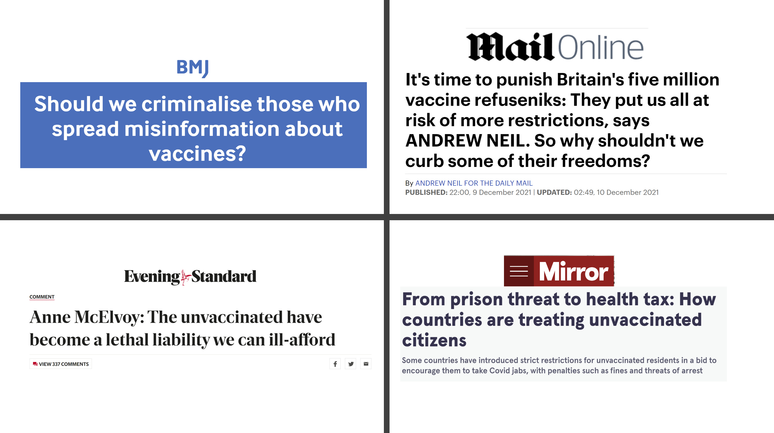 Reflection on the last four years - Dr Clare Craig