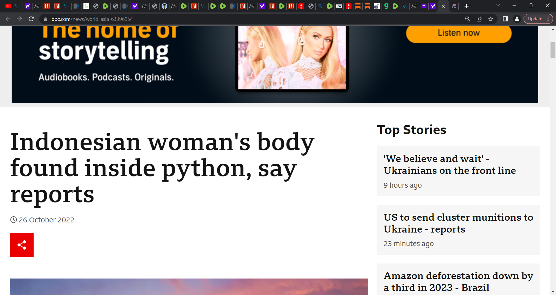 It is not just in Florida with problems of alligators killing people and pythons, sharks now and ...