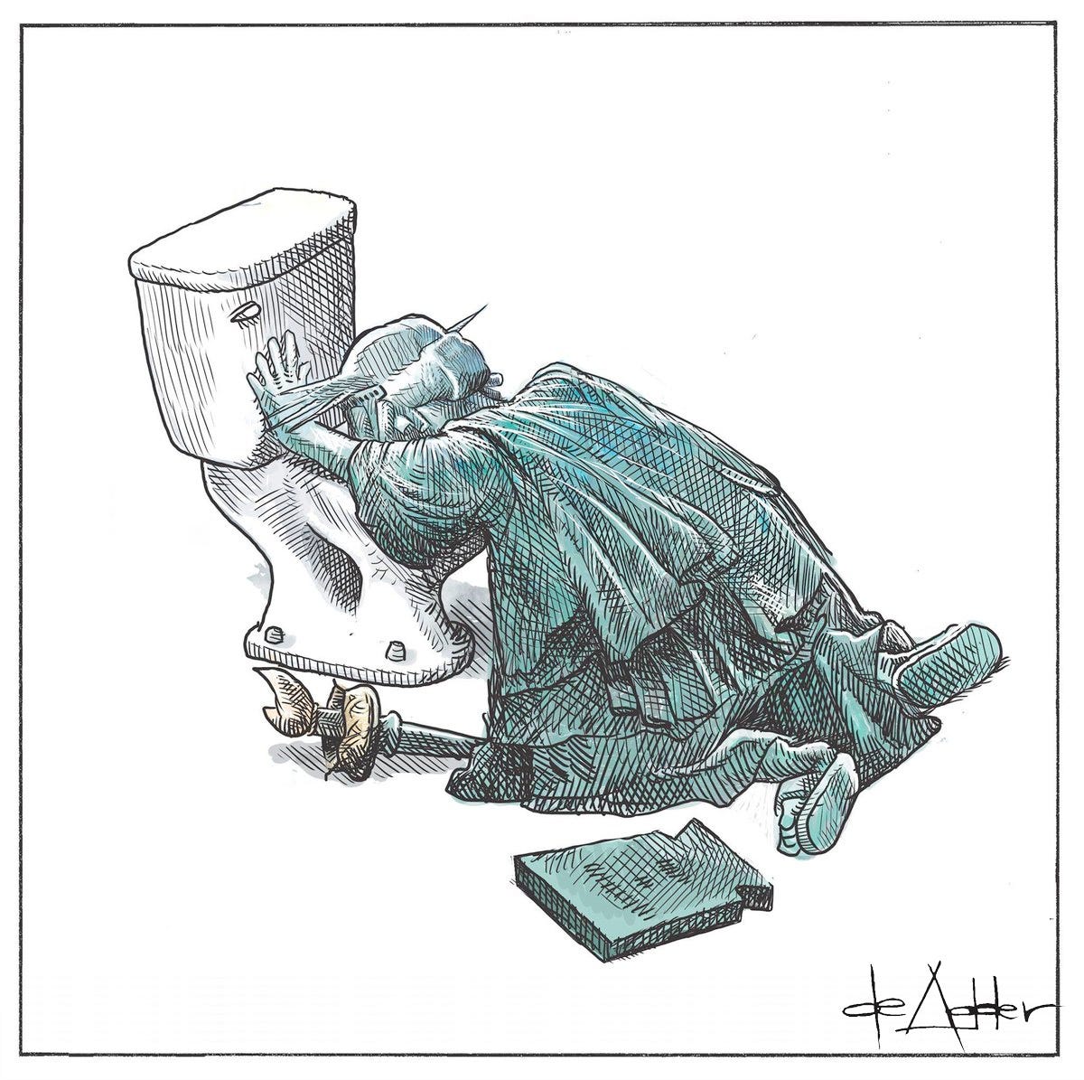 THE deEP STATE : The political artwork of Michael de Adder | Substack