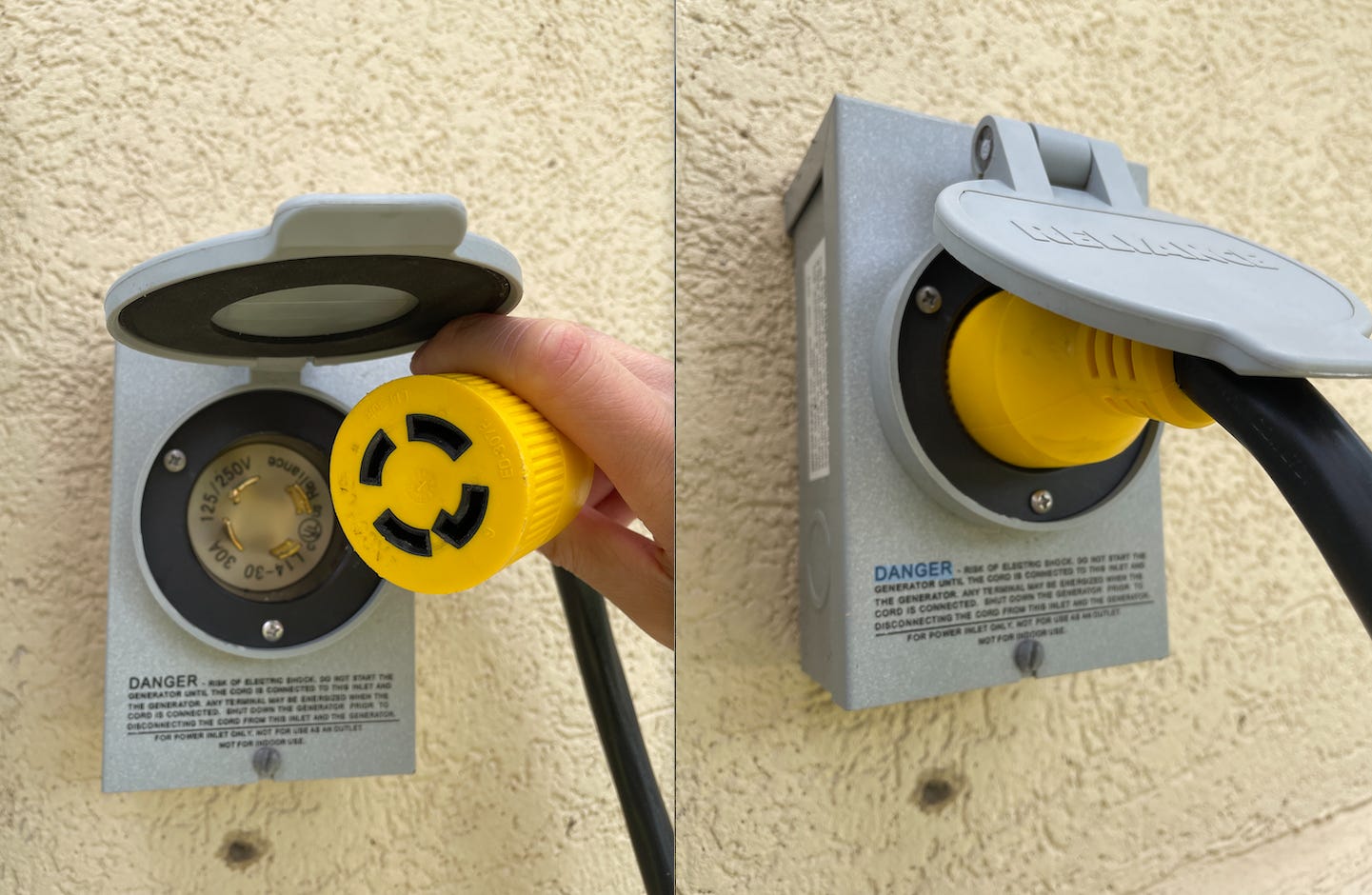 Running the house on a portable generator - by Jason Ma