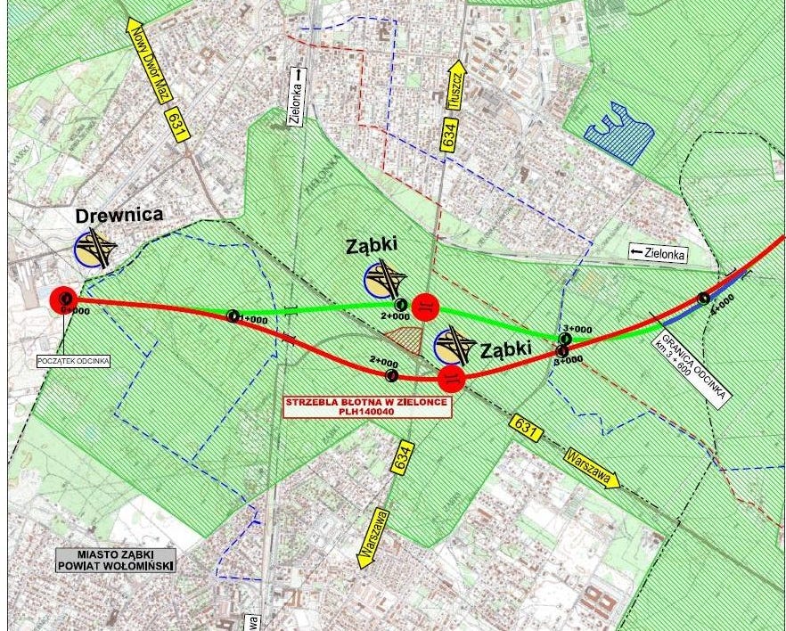 Wschodnia Obwodnica Warszawy: Kalendarium procesu OOŚ