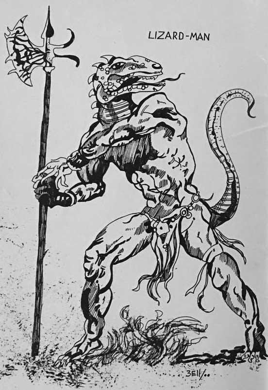 How To Draw Lizard Man