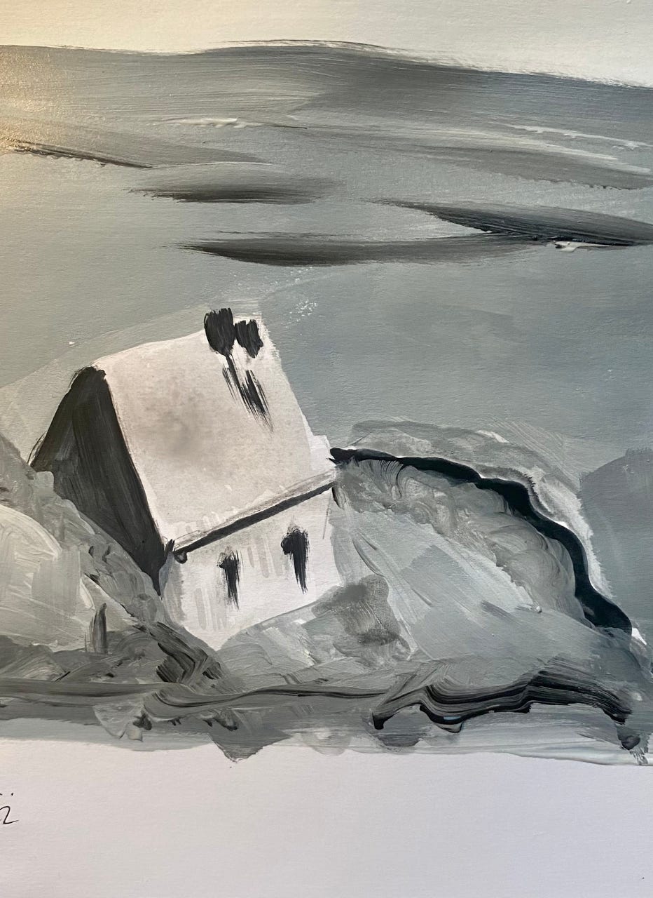 After trees come houses - by Heather - The Unexpected Muse