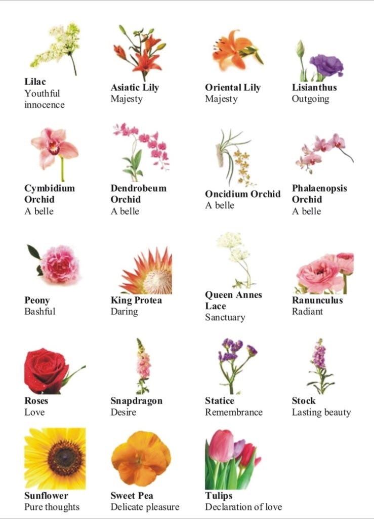 The language of flowers - by Yvonne Aburrow - The Moon Path