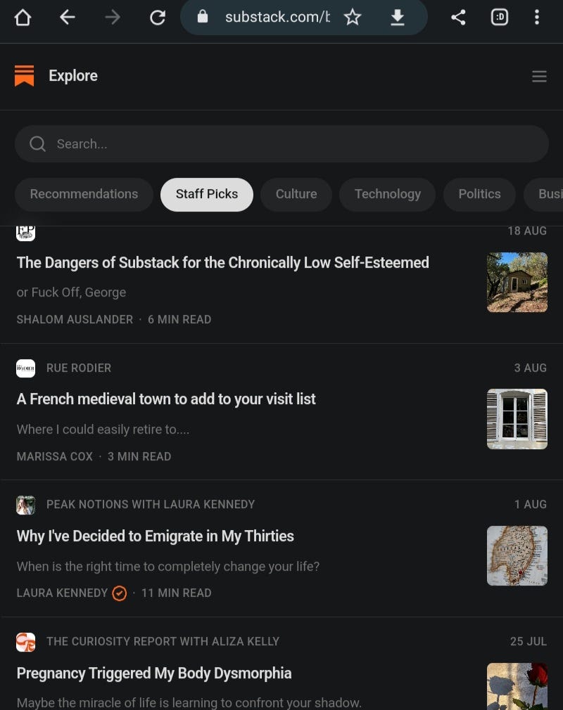The Substack Mobile App Review - by Ove May