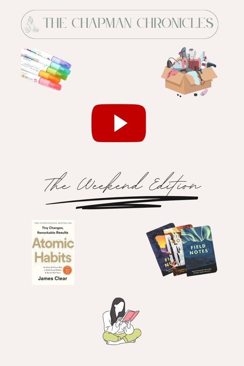 The Weekend Edition: three recs for your weekend