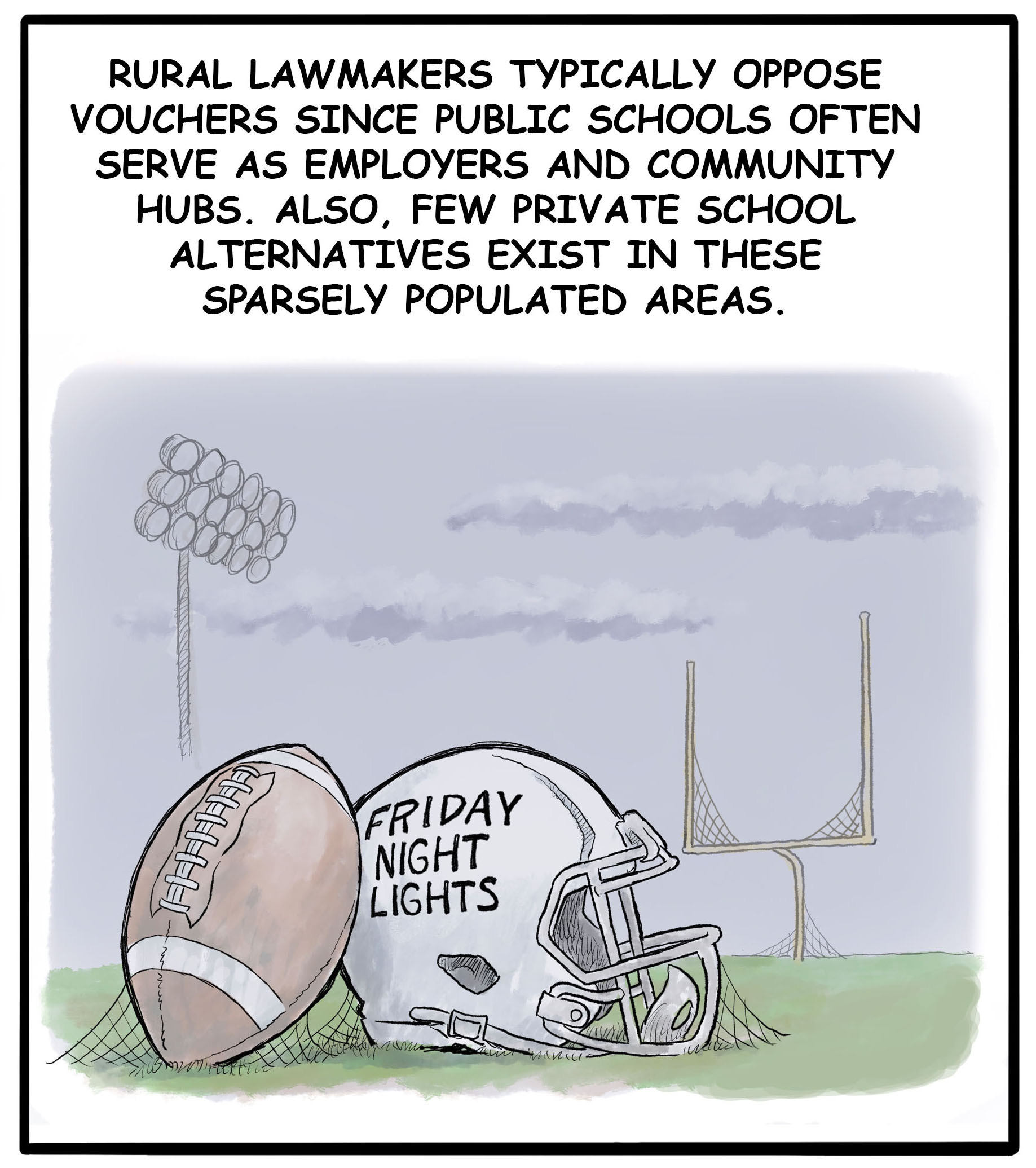 Multi-Panel Cartoon: School Vouchers - by Nick Anderson