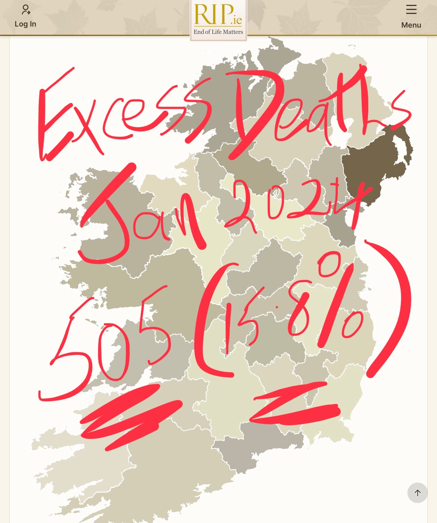 RIP.IE EXCESS DEATHS: January 2024