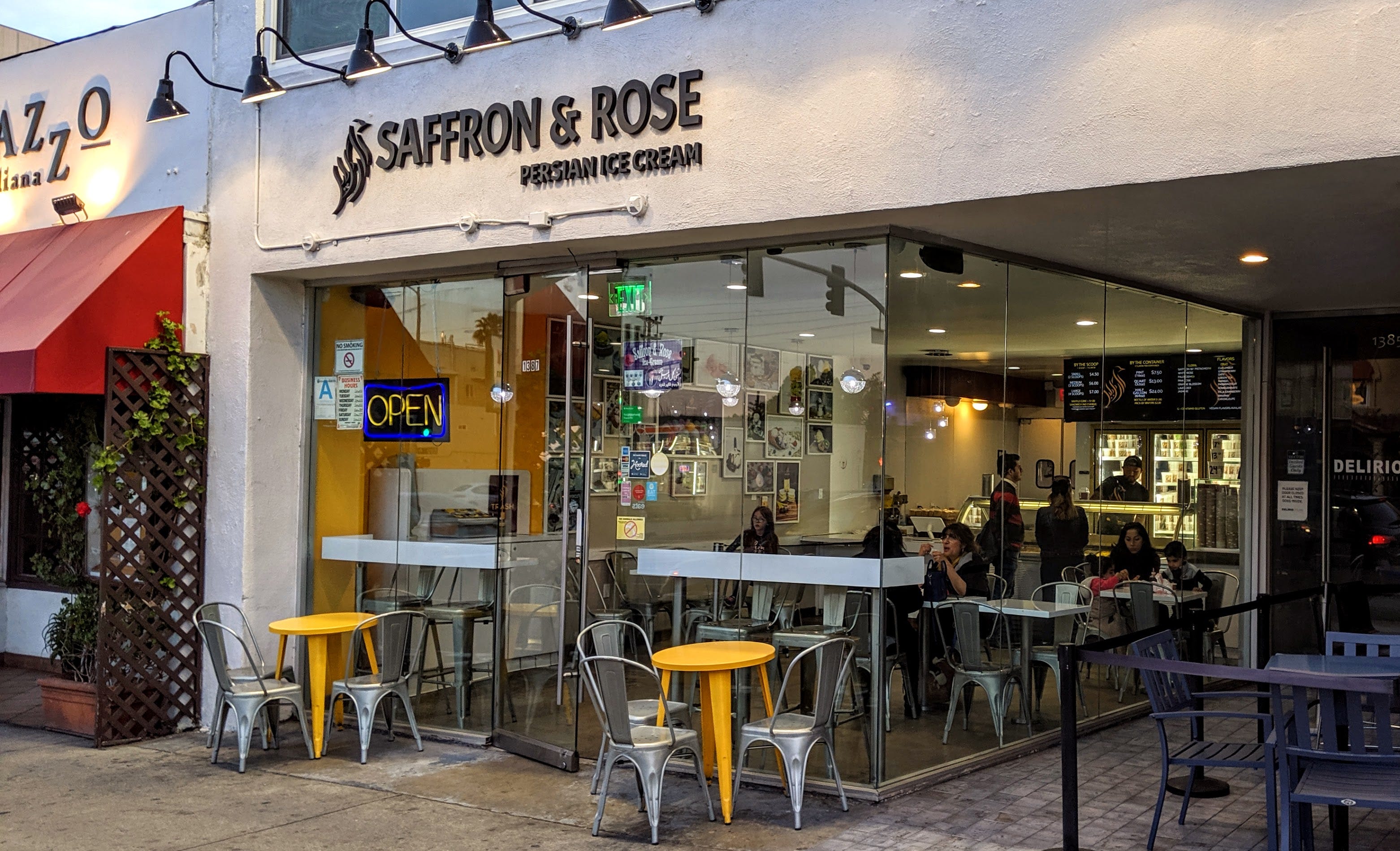 Saffron & Rose Persian Ice Cream Westwood Los Angeles