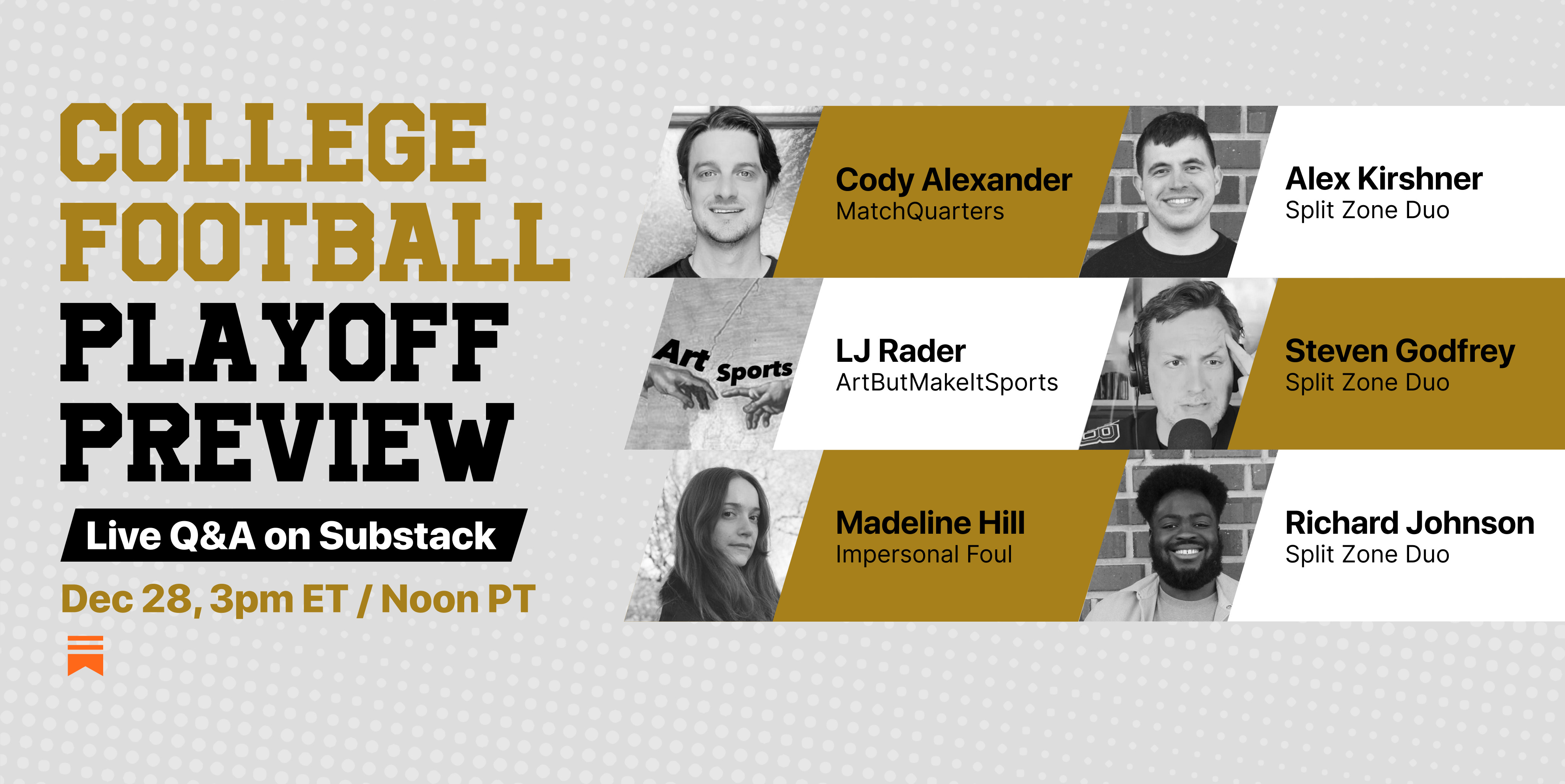 Join our live College Football Playoff preview