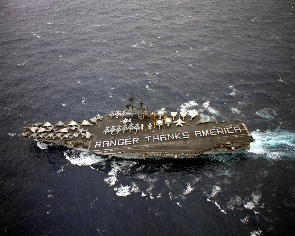 The USS Ranger's Sticky Collision - by Jay Vissers
