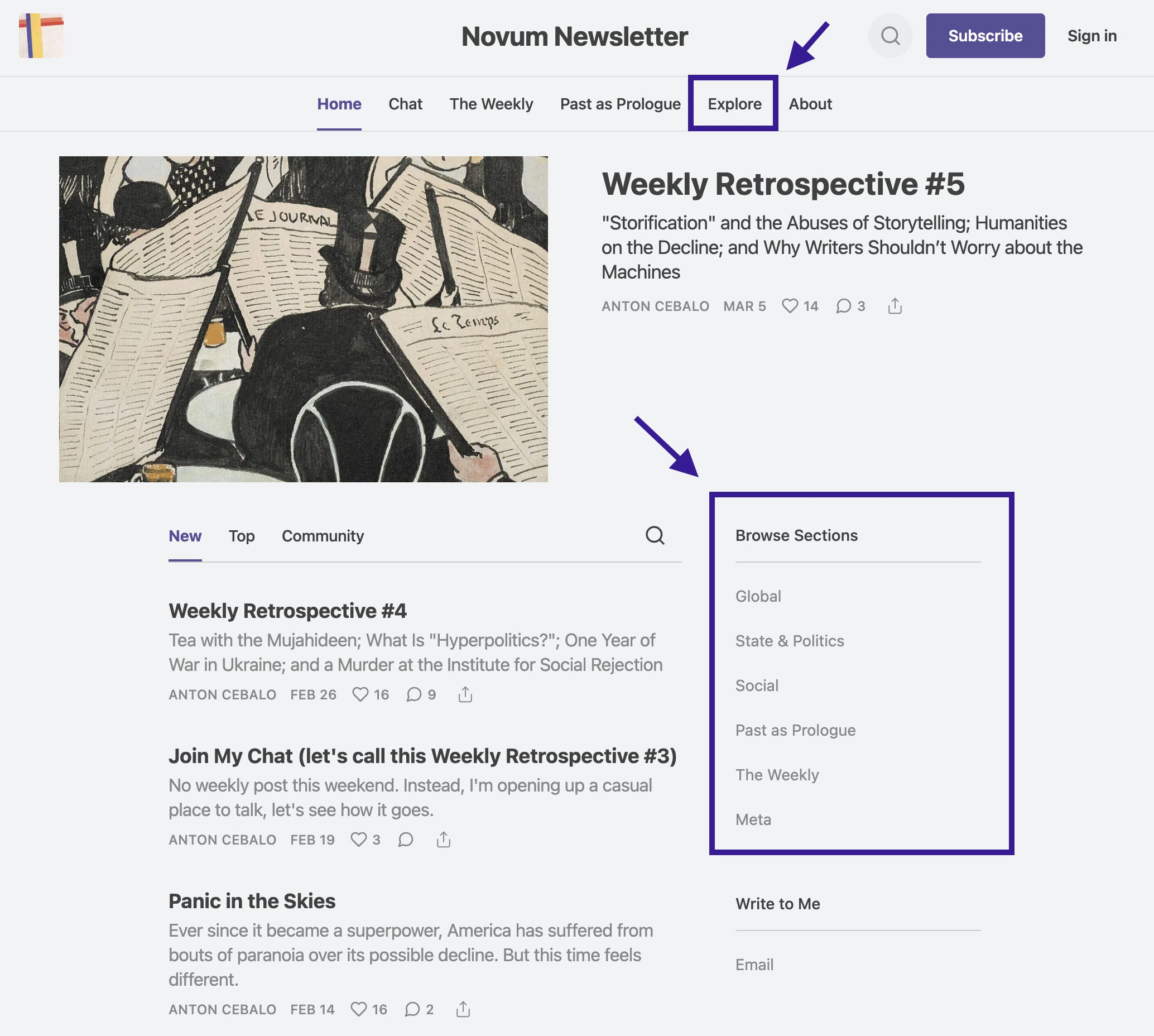 Weekly Retrospective #6 - by Anton Cebalo - Novum