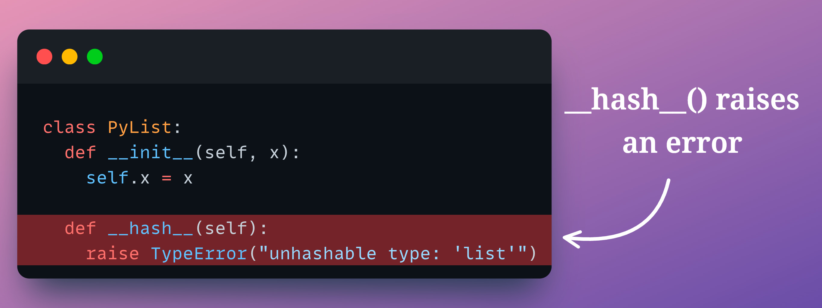 "How" Python Prevents Us from Adding a List as a Dictionary's Key?