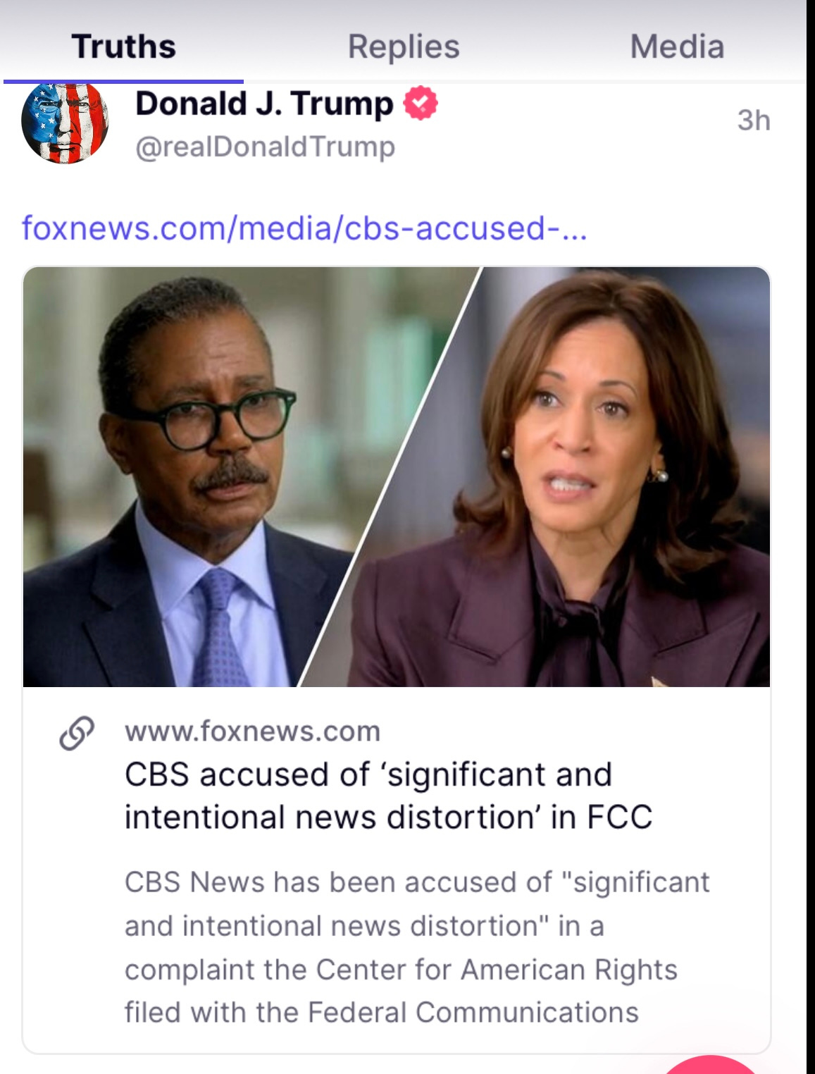 TRUMP FIGHTS, FIGHTS, FIGHTS CBS FAKE NEWS