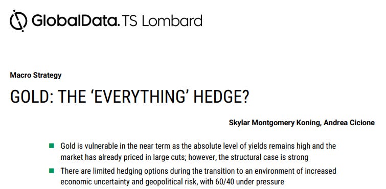 GOLD: THE ‘EVERYTHING’ HEDGE- REPORT - by VBL - GoldFix