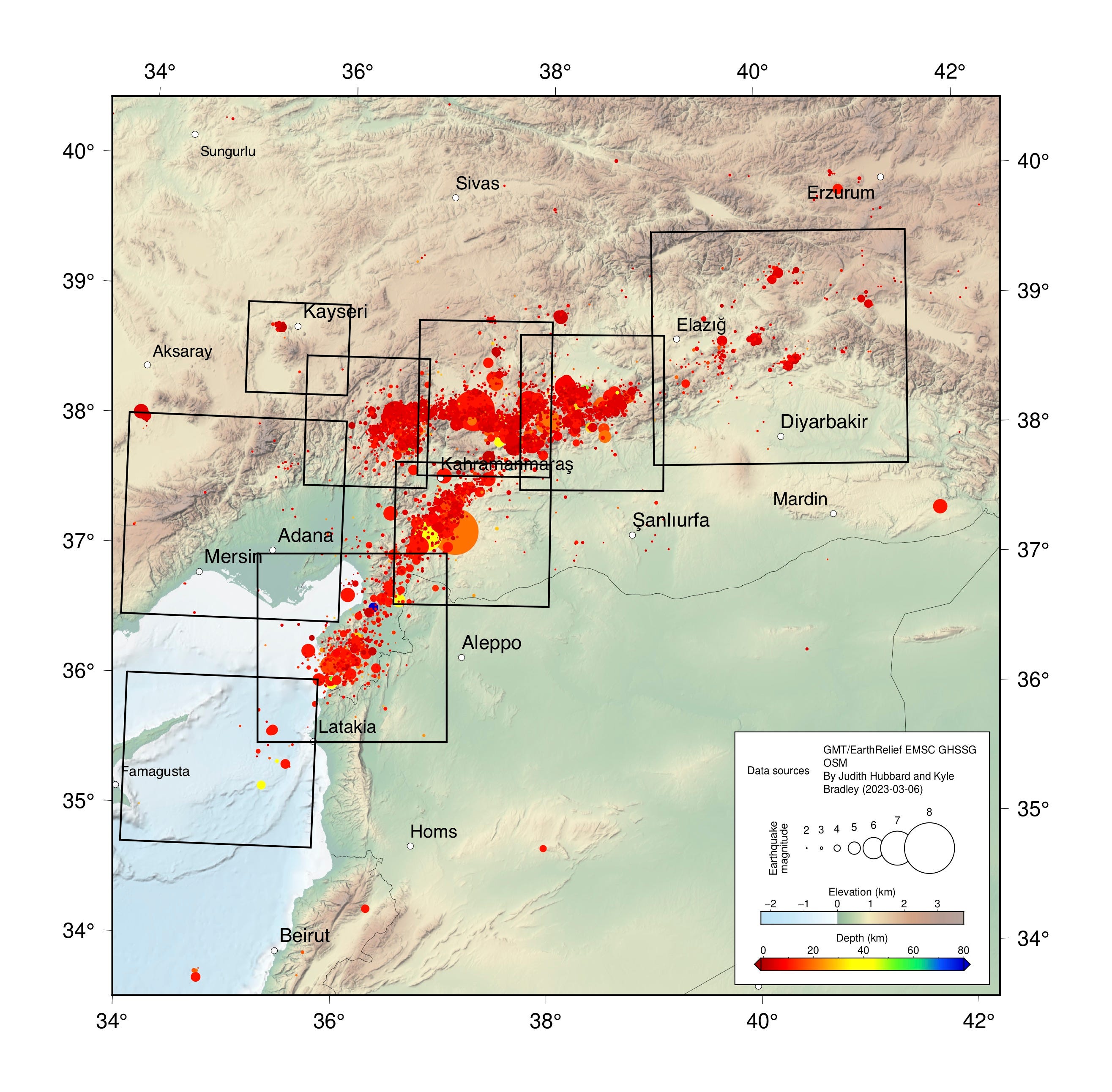 Dividing the aftershock patterns of the Feb 6 earthquake sequence into ...
