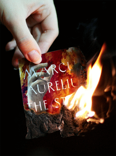 Burning Book Gif