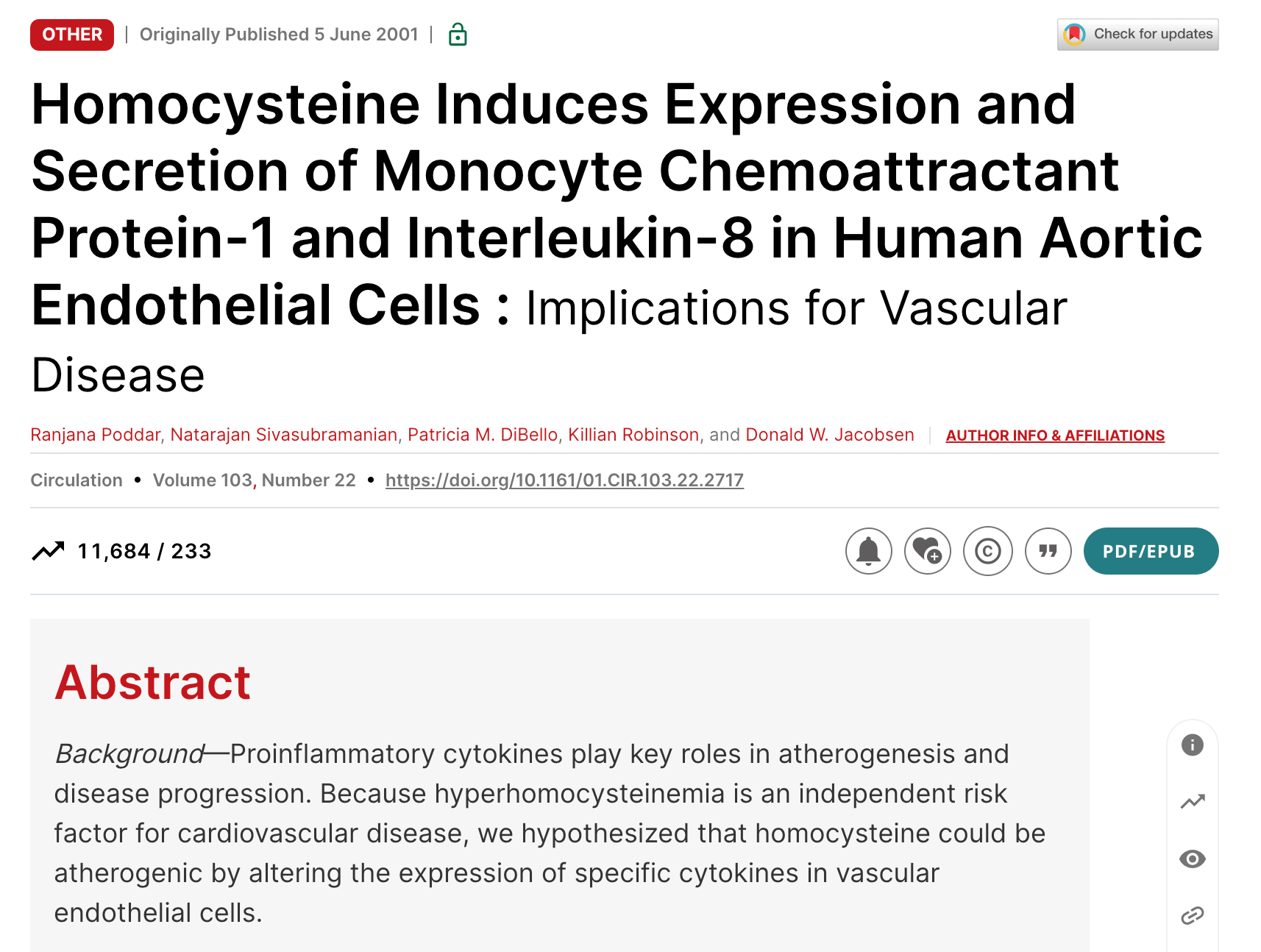 Tackling High Homocysteine Levels: A New Hope for Patients with Chronic ...