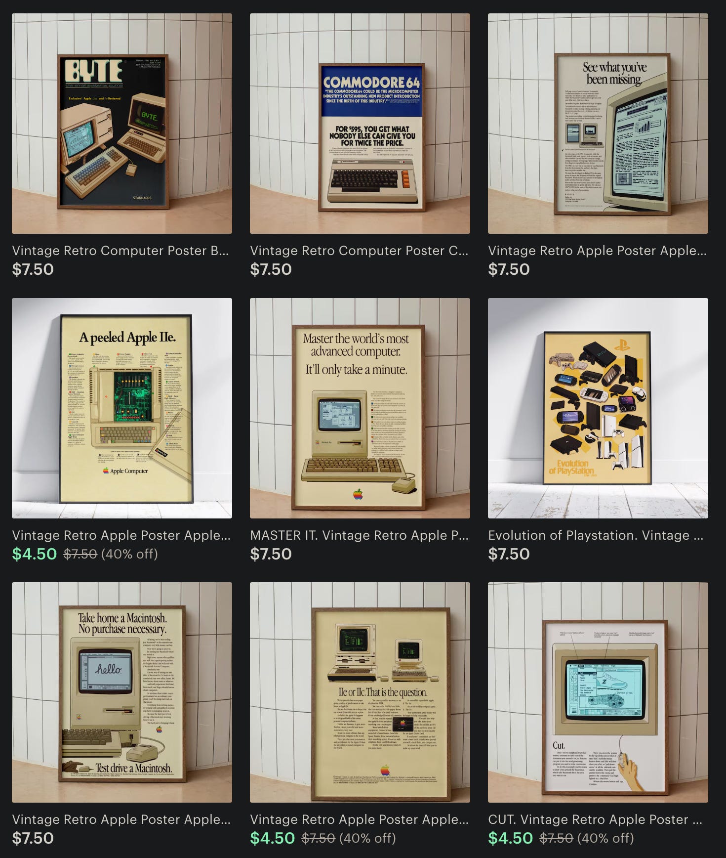 Retro. Computer. Posters. - by Vincent Bekong