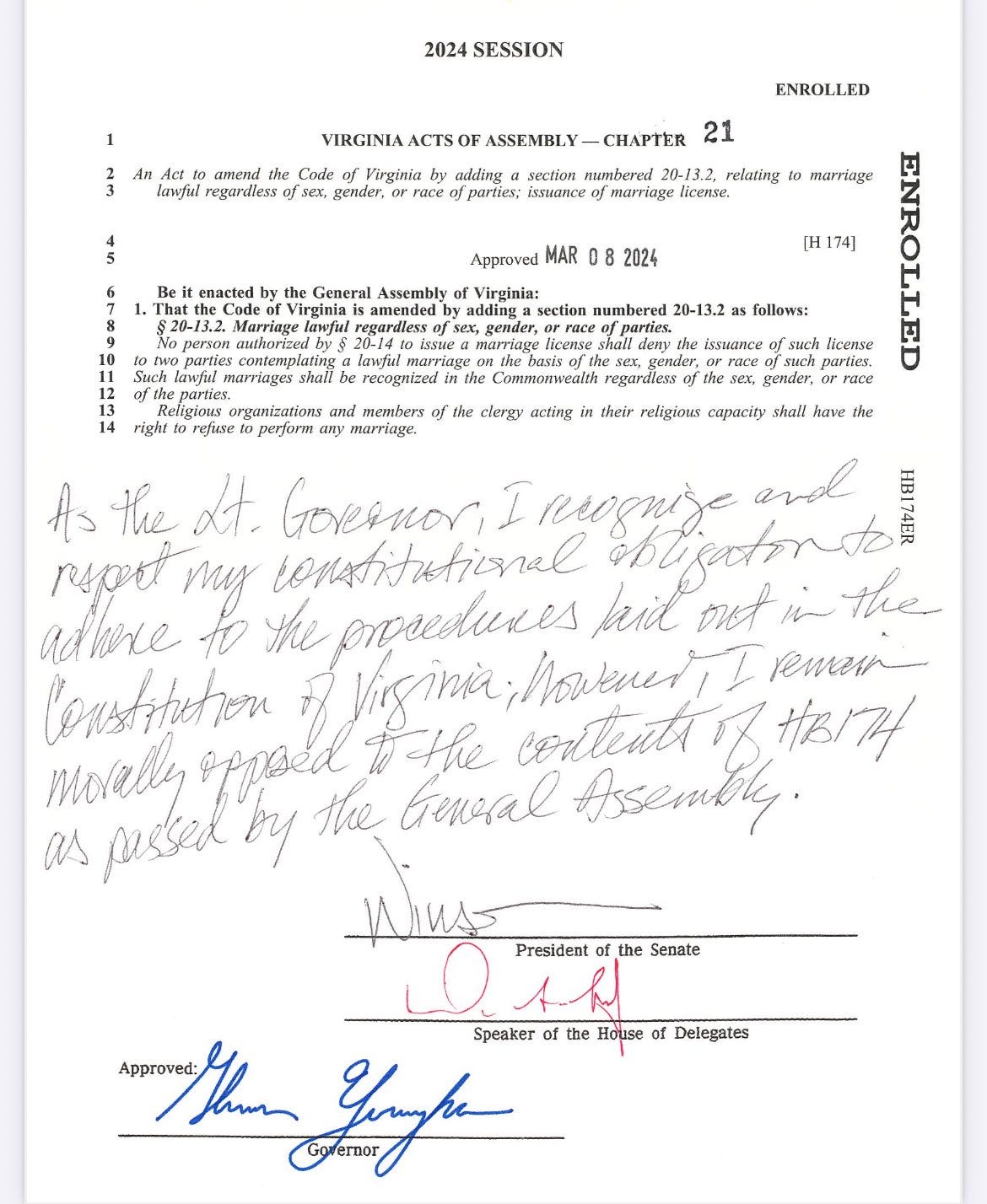 Democrats respond to the note from Earle-Sears on an anti ...