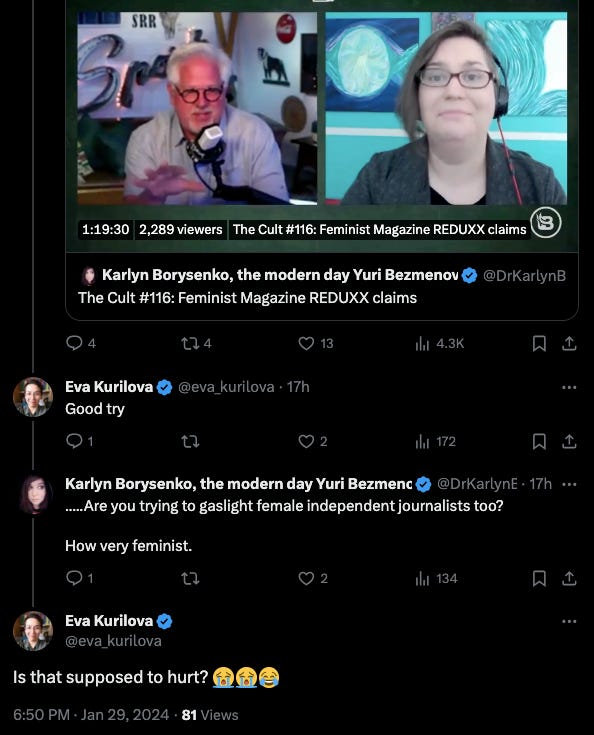 Feminist wack job Anna Slatz at Reduxx Magazine claims credit for my ...