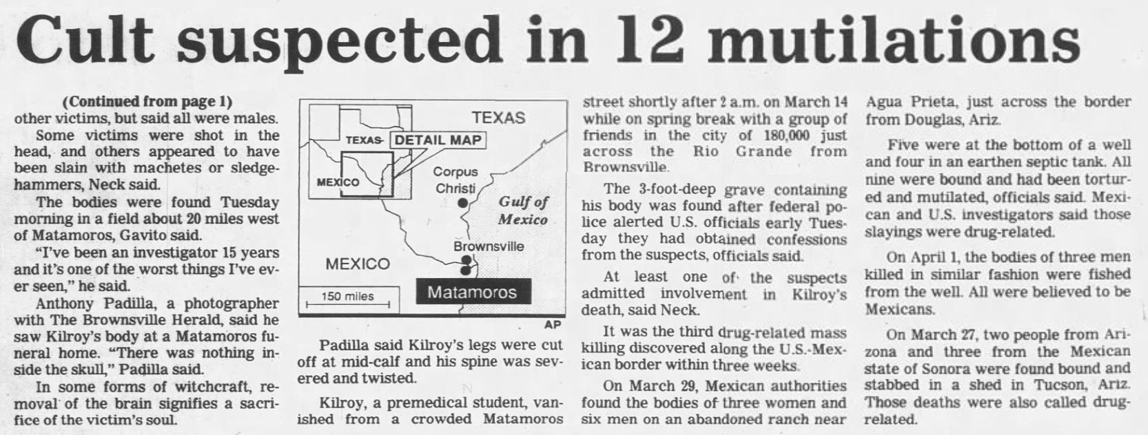 The Tragic Tale of Mark Kilroy and the Matamoros Murder Cult