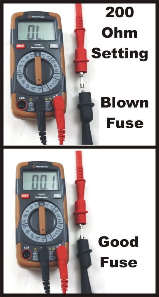 Testing for a blown fuse with a multimeter - by Mike Sokol