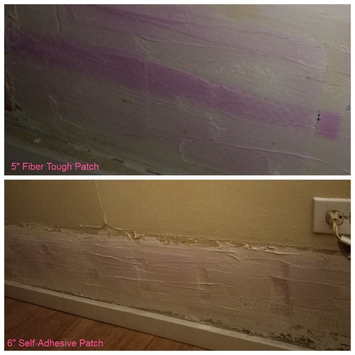 DIY: Fiber tough patch or self-adhesive aluminum patches