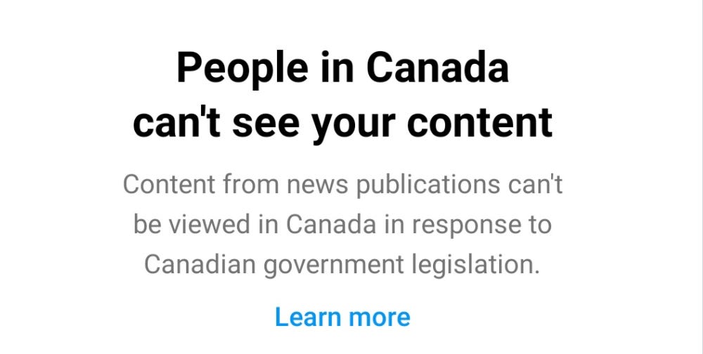 Why Is Meta Blocking All News Links? Because Bill C-18 Covers All News ...