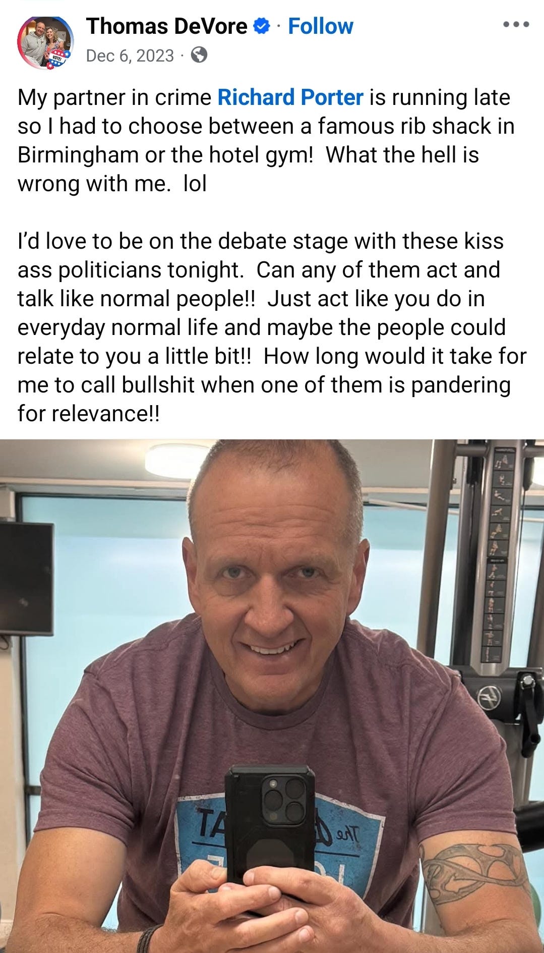 Political abuser Tom Devore re-enters a fragile Illinois Republican Party