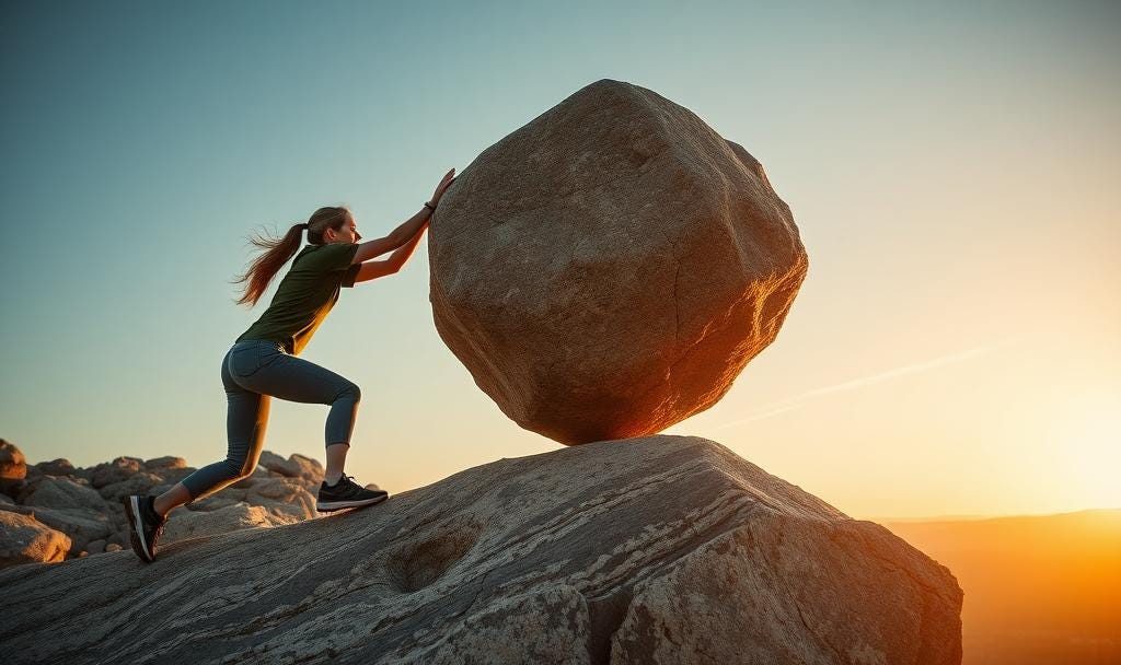 Let the Damn Boulder Roll - Messy & Mindful Motherhood