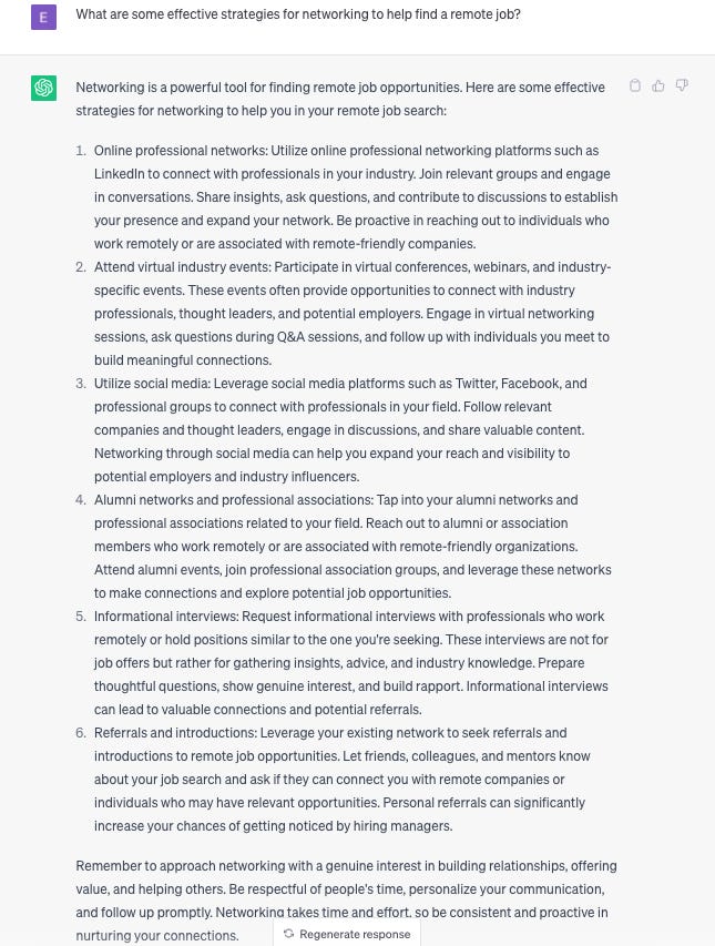 How to use ChatGPT to Find a Remote Job