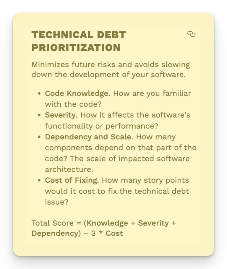 Technical Debt Prioritization Framework - by Vit Mee