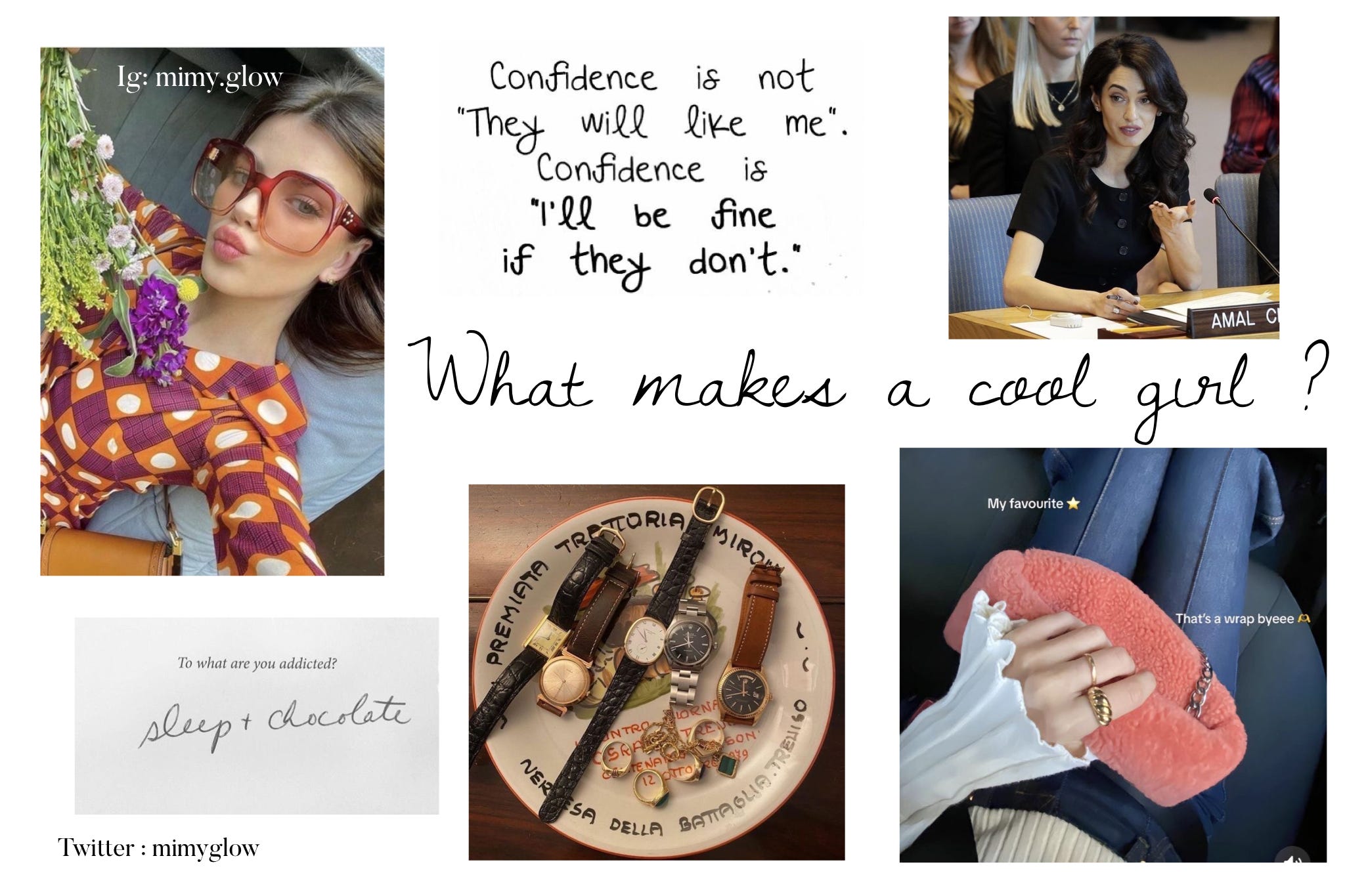 What makes a cool girl ? - by 𝓜 - Mimy’s journal