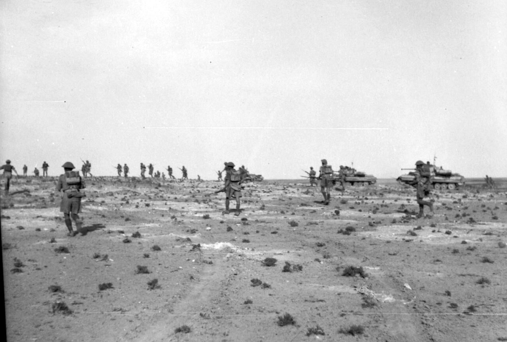 British preparatory attack on the Mareth Line