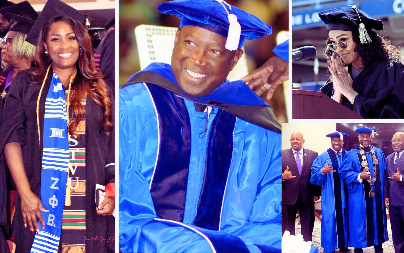 Graduation Photos 📸 Speaker Don Scott at Hampton U; Meagan Good at ODU ...