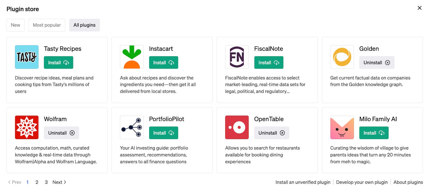 ChatGPT Plugins Alpha - Conversational Commerce, Images and UX Issues ...
