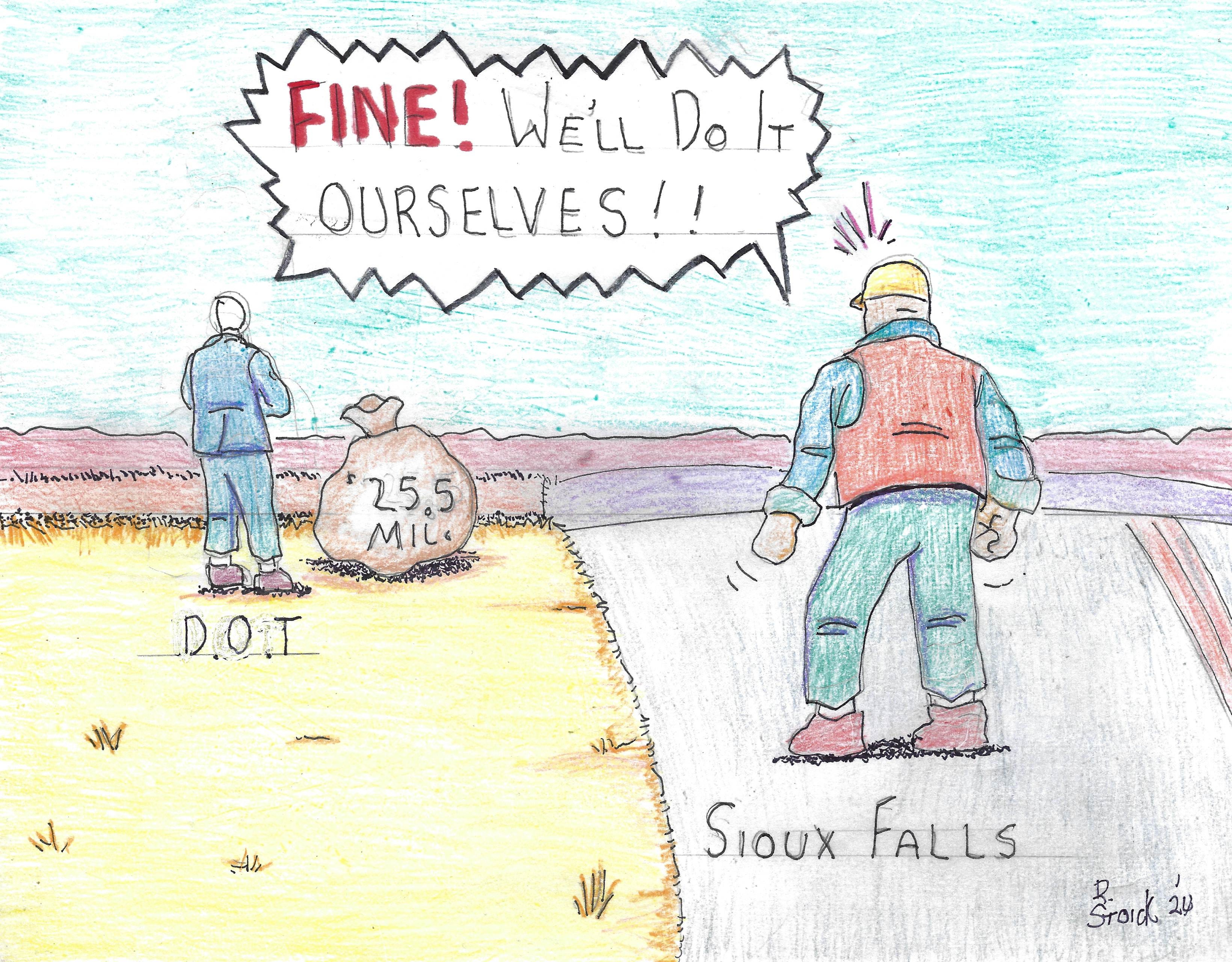 Cartoon | Go it alone - by Ryan M Stoick - The Dakota Scout