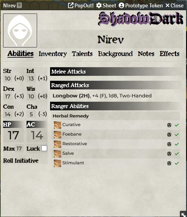 Homebrew: Shadowdark Alternate Carousing Table and Nemesis NPC