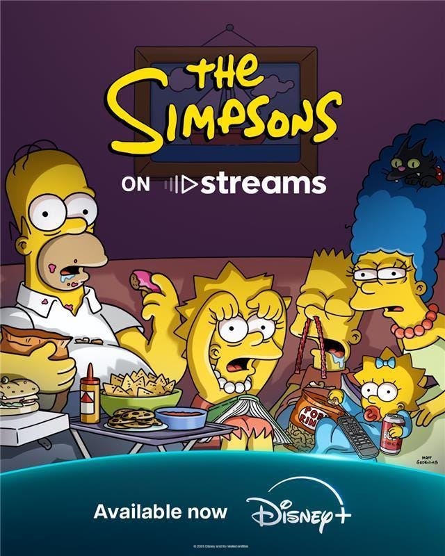Disney+ Adds THE SIMPSONS 24/7 Stream - Criticologos