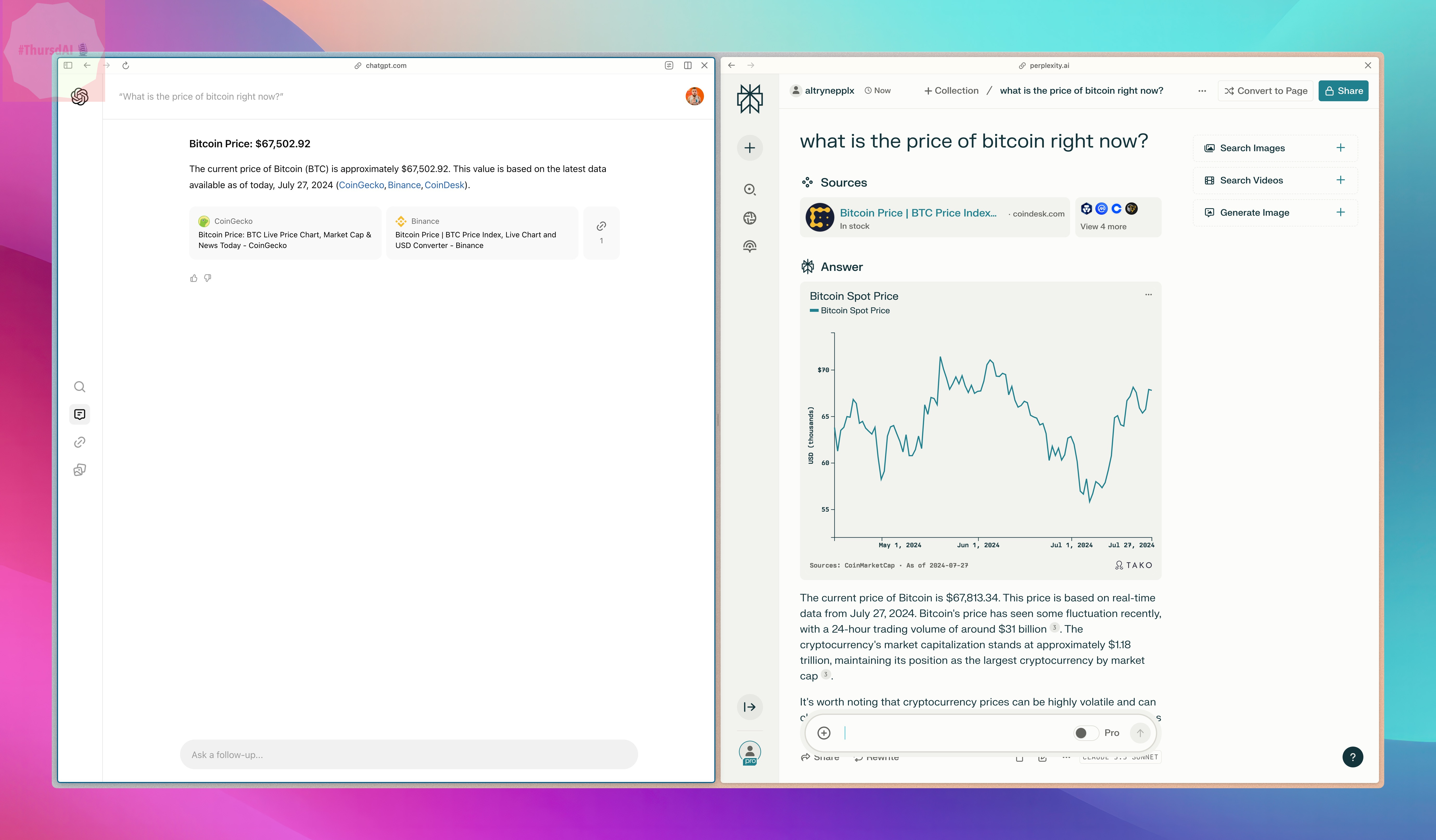 📅 ThursdAI - SearchGPT vs Perplexity (and Google) - a hands on comparison
