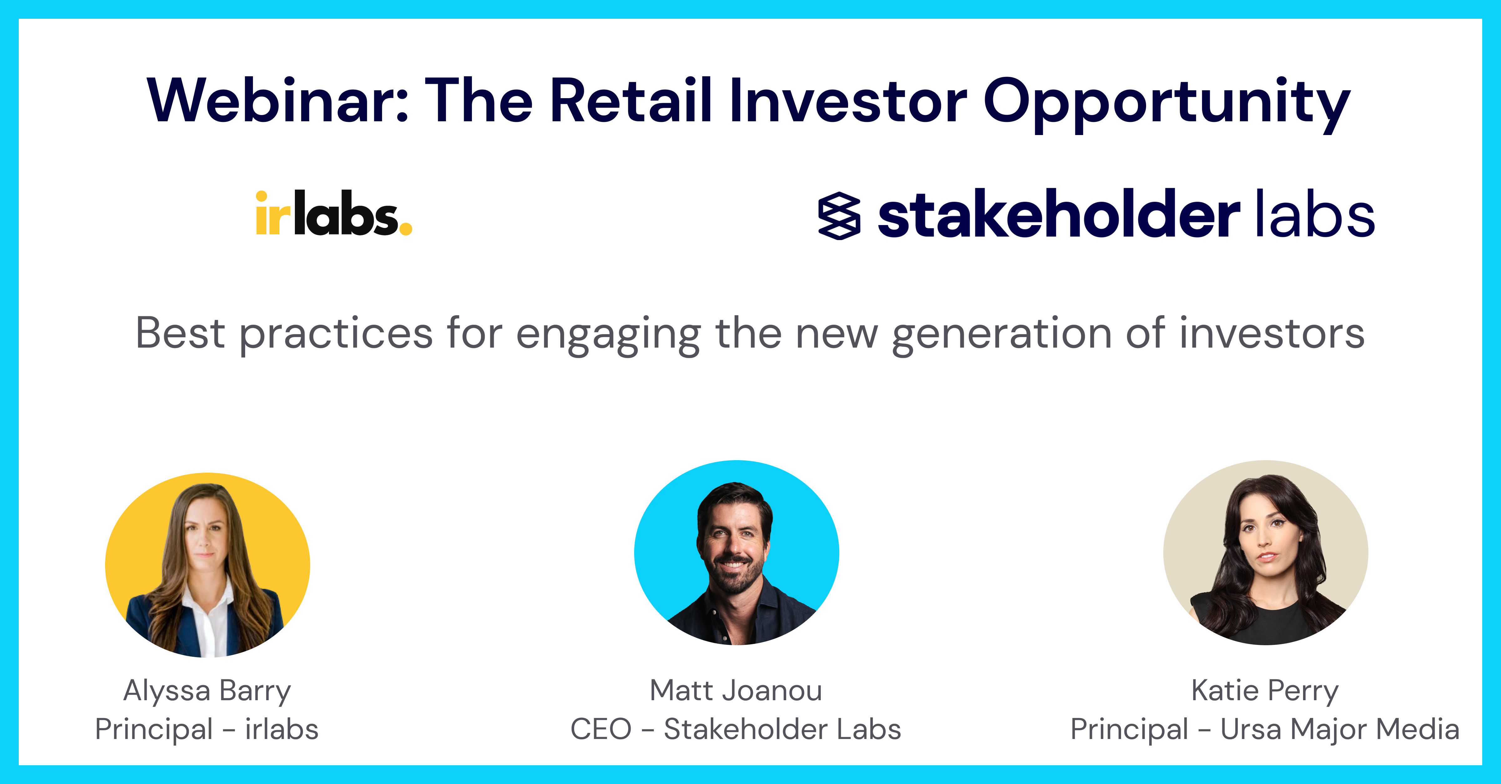 💻 Webinar: The Retail Investor Opportunity