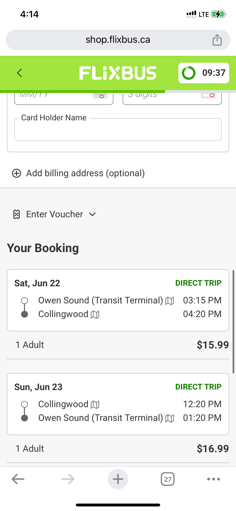 Flixbus Review: Owen Sound to Toronto Pearson Airport