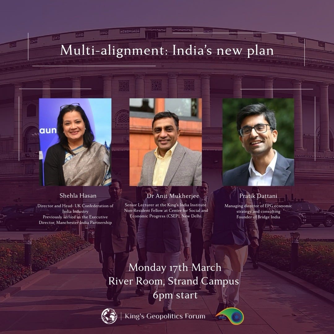 Multi-alignment: India's new plan (17 March)