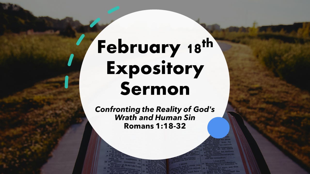 Your February 18th Expository Sermon - by Barry Davis