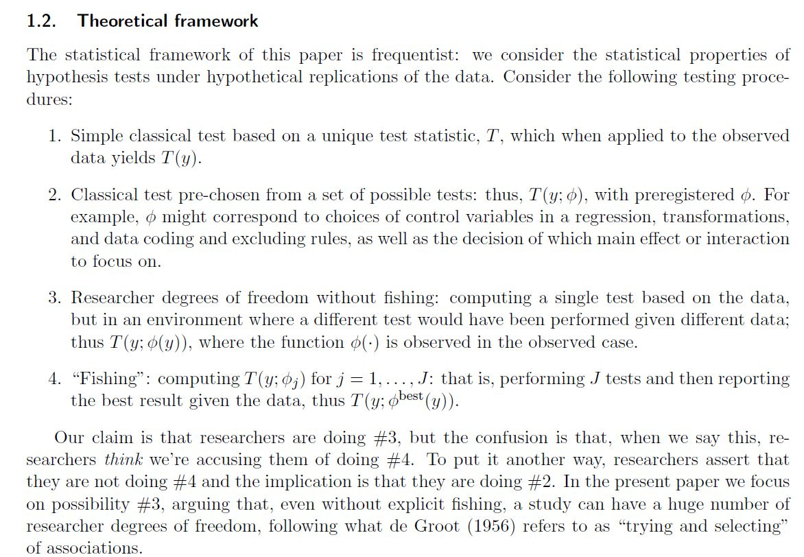 The importance of counterfactual scenarios in the frequentist paradigm