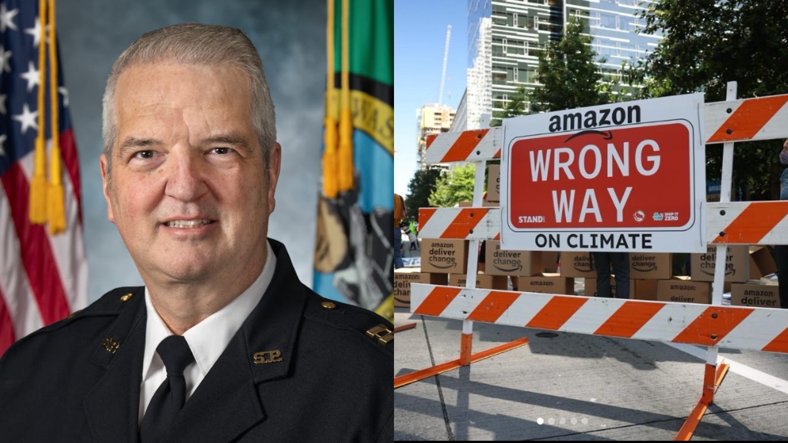 Captain reprimanded for box-kicking tantrum at Amazon climate protest