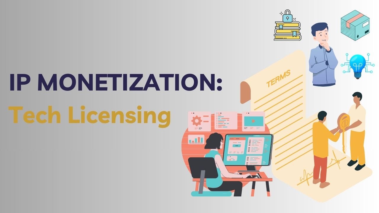 MONETIZE YOUR INTELLECTUAL PROPERTY: Technology Licensing