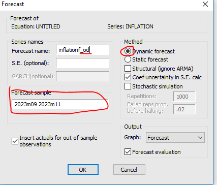 Forecasting Inflation Data Using EViews: A Step-by-Step Guide