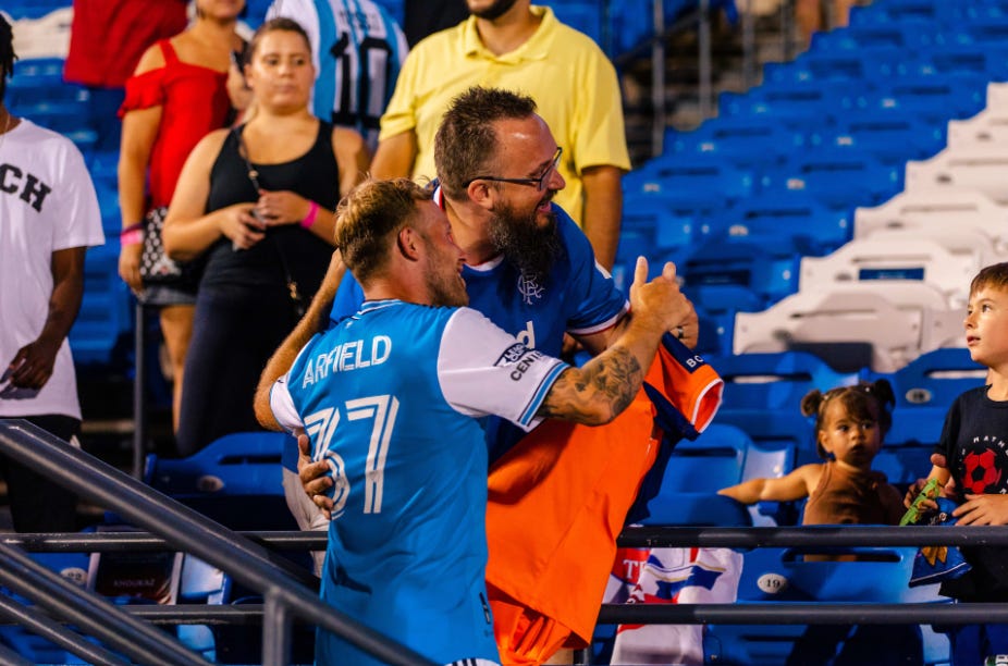 One Charlotte FC fan is happy tonight's game moved to Dallas